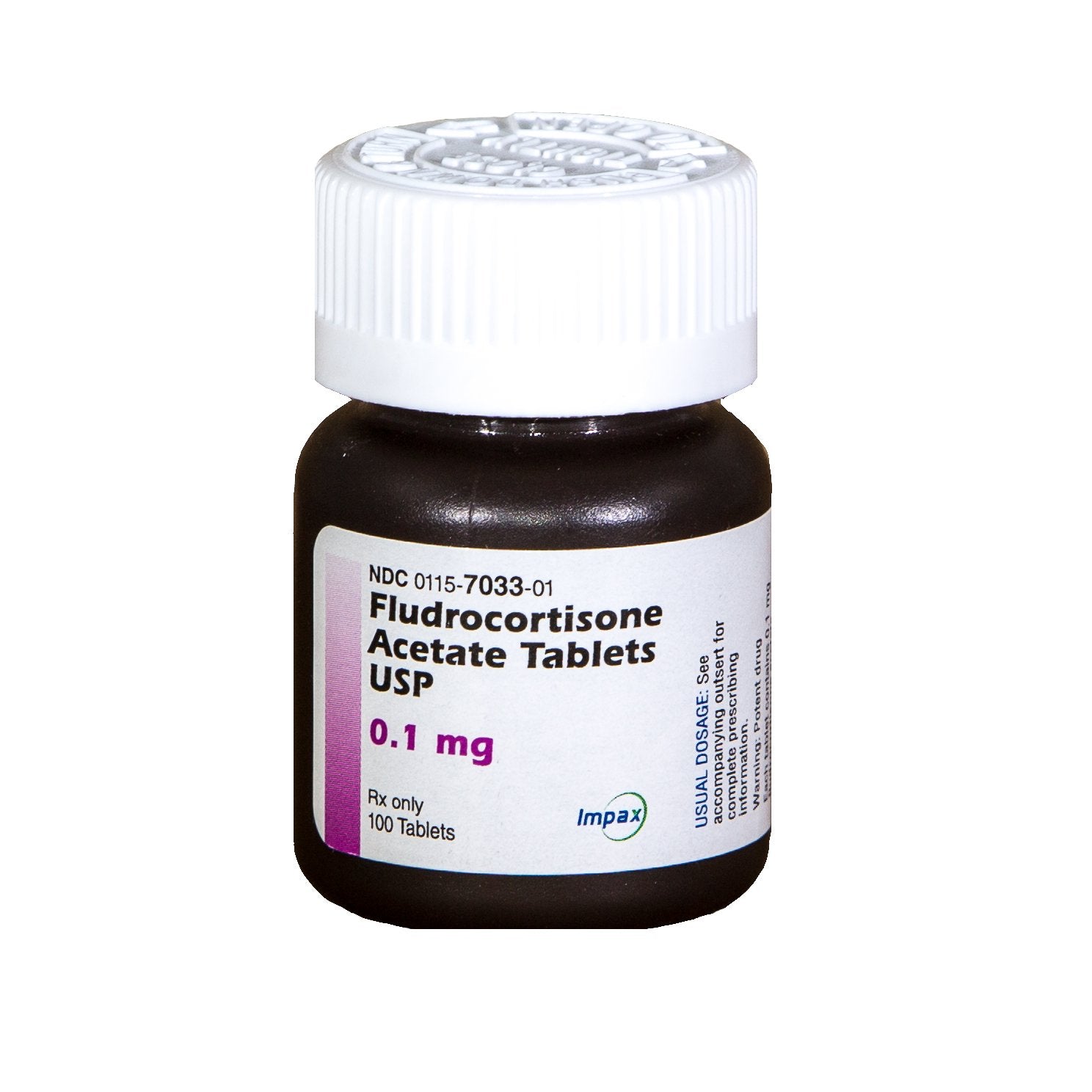 Fludrocortisone acetate 0.1 mg Tablets, 100 ct – Express Vet